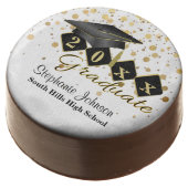 Personalized Graduation Party Black & Gold Chocolate Covered Oreo | Zazzle