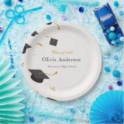 Personalized Graduation Party Paper Plates | Zazzle
