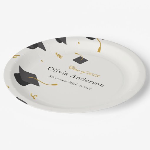 Personalized Graduation Party Paper Plates | Zazzle