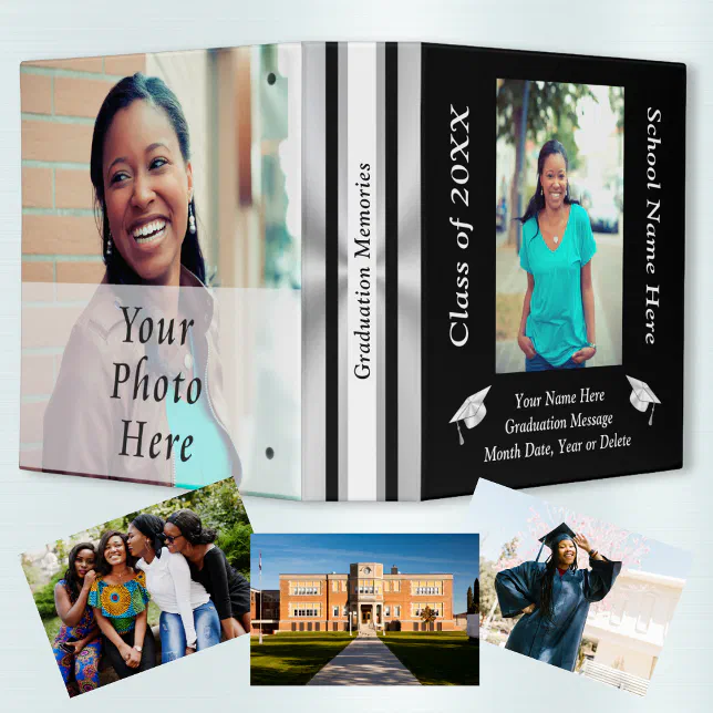 Personalized Graduation Photo Album Binder 2 Photo | Zazzle