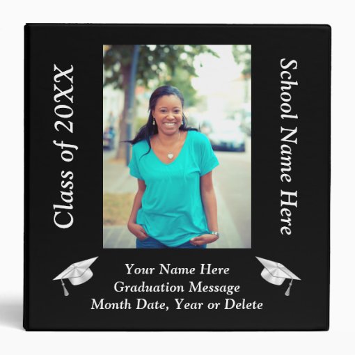 Personalized Graduation Photo Album Binder 2 Photo | Zazzle