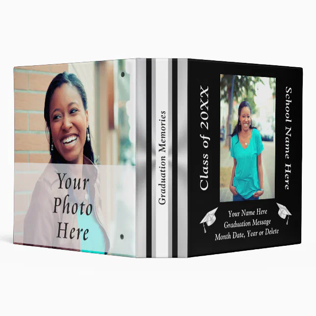 Personalized Graduation Photo Album Binder 2 Photo | Zazzle
