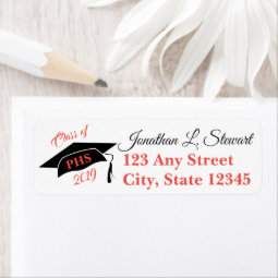 Personalized Graduation Return Address Labels | Zazzle