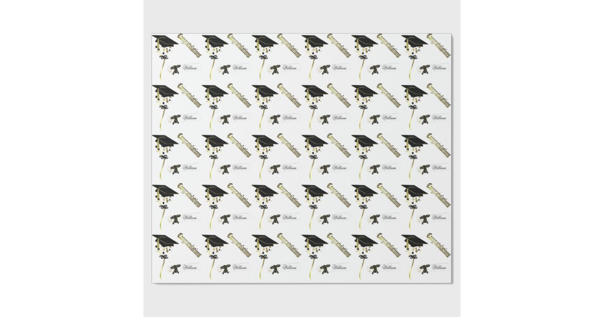 Personalized Graduation Wrapping Paper | Zazzle