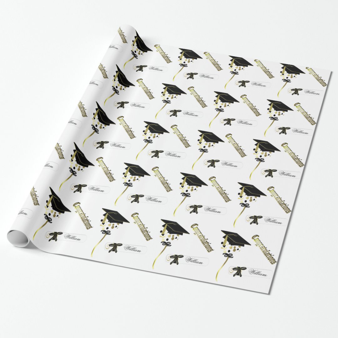 Personalized Graduation Wrapping Paper | Zazzle
