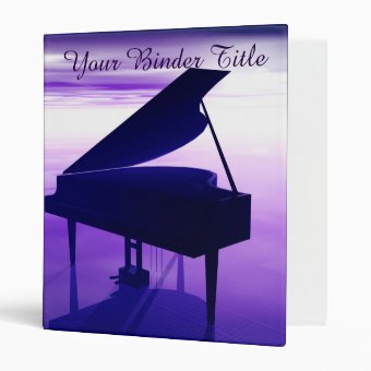 Personalized Grand Piano Music Binder | Zazzle