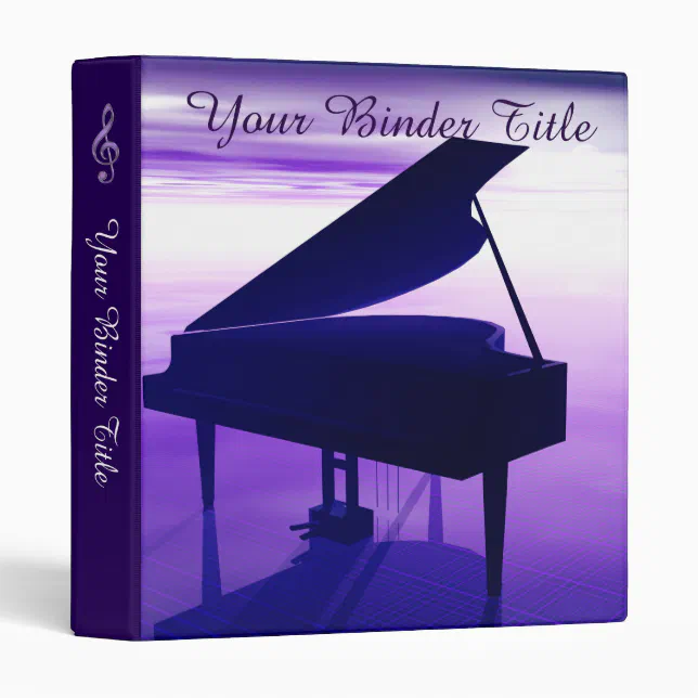 Personalized Grand Piano Music Binder | Zazzle