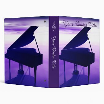 Personalized Grand Piano Music Binder | Zazzle