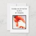 Personalized Grandfather Dedication Thank You Card | Zazzle