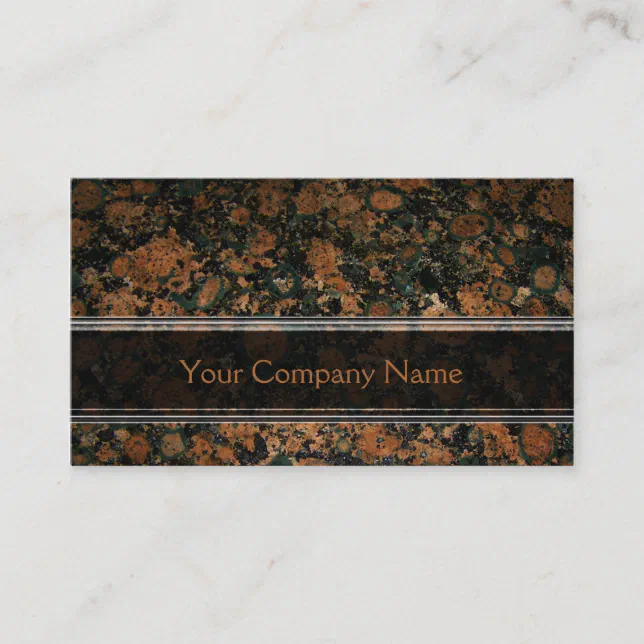 Personalized Granite Business Card | Zazzle