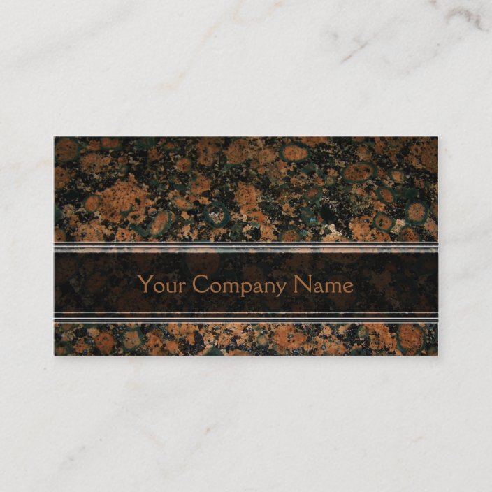 Personalized Granite Business Card | Zazzle.com