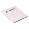 Personalized Graph Paper Notepad | Zazzle