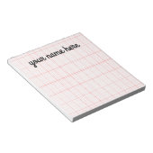 Personalized Graph Paper Notepad | Zazzle