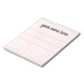 Personalized Graph Paper Notepad | Zazzle