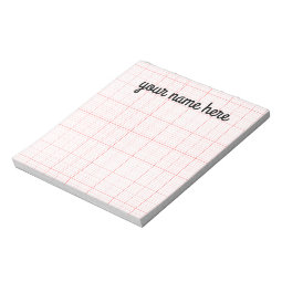 Personalized Graph Paper Notepad | Zazzle