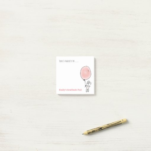 Personalized Gratitude Notelets - Give Thanks Post-it Notes | Zazzle