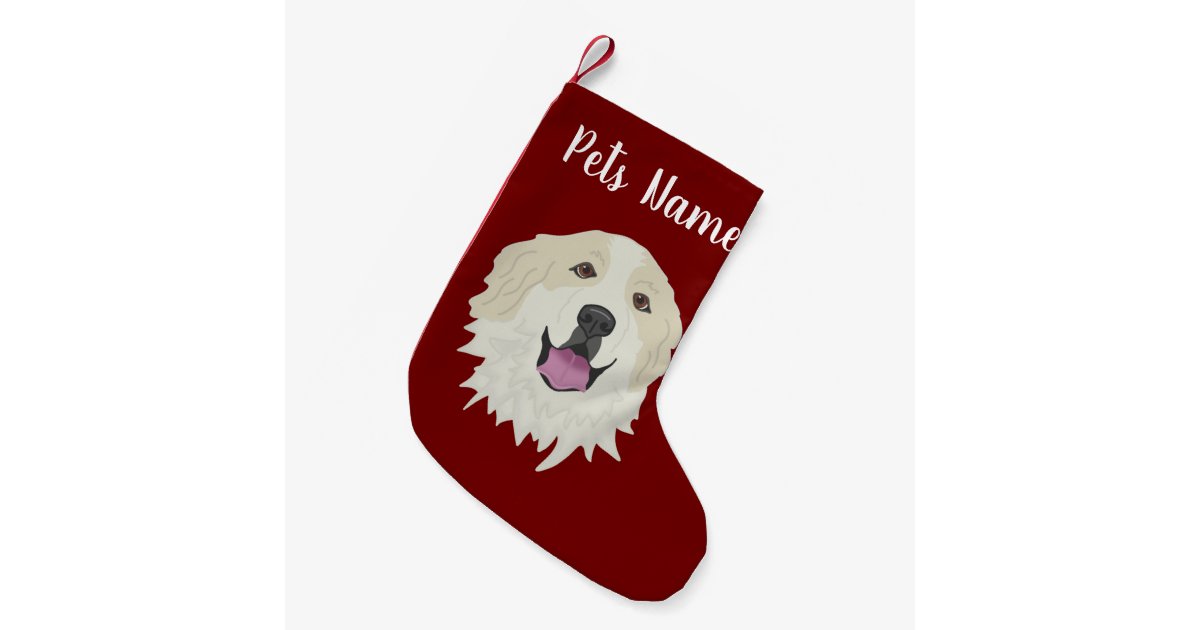 Personalized Great Pyrenees-Badger Marking Small Christmas Stocking ...