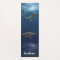 Personalized Great White and Hammerhead Sharks Yoga Mat | Zazzle