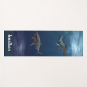 Personalized Great White and Hammerhead Sharks Yoga Mat | Zazzle