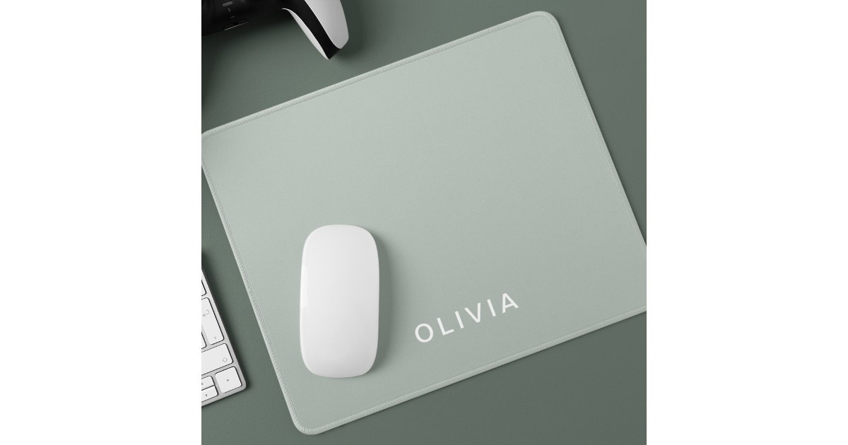 Personalized Green Ash Color Custom Mouse Pad | Zazzle