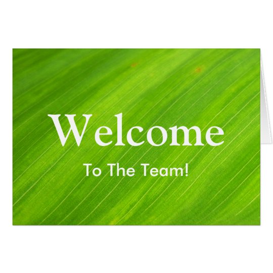 Personalized Green leaf Natural welcome Card | Zazzle.com