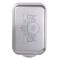 Personalized Green Monogrammed Cake Pan | Zazzle