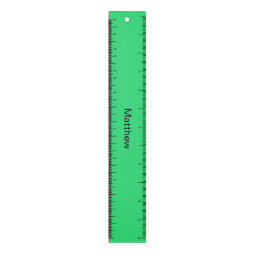 Personalized green ruler | Zazzle