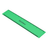 Personalized green ruler | Zazzle