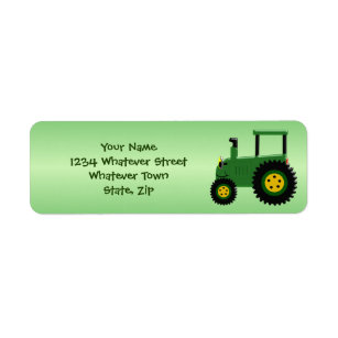 Tractor Return Address Labels | Zazzle