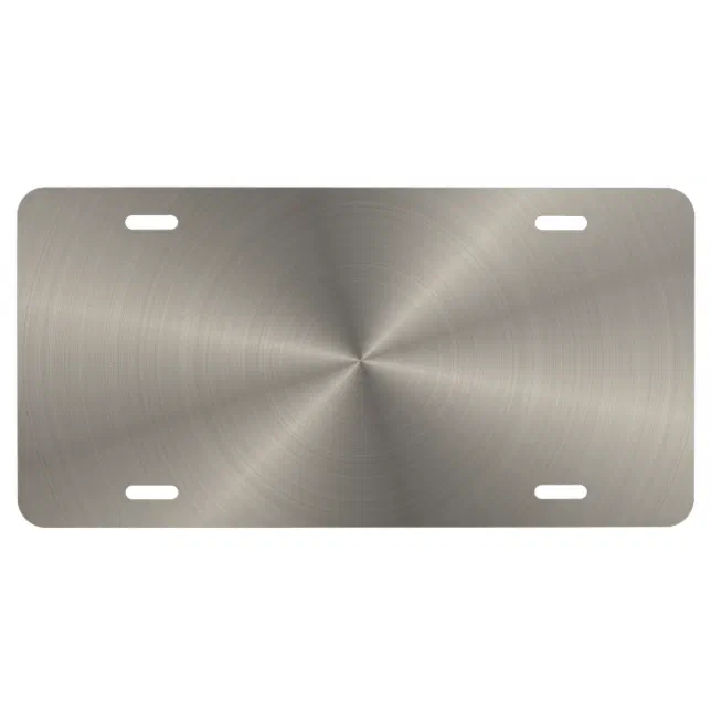 Personalized Greyish Gold Metallic Texture v4 License Plate | Zazzle