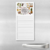 Personalized Grocery Shopping List Magnetic Notepad | Zazzle