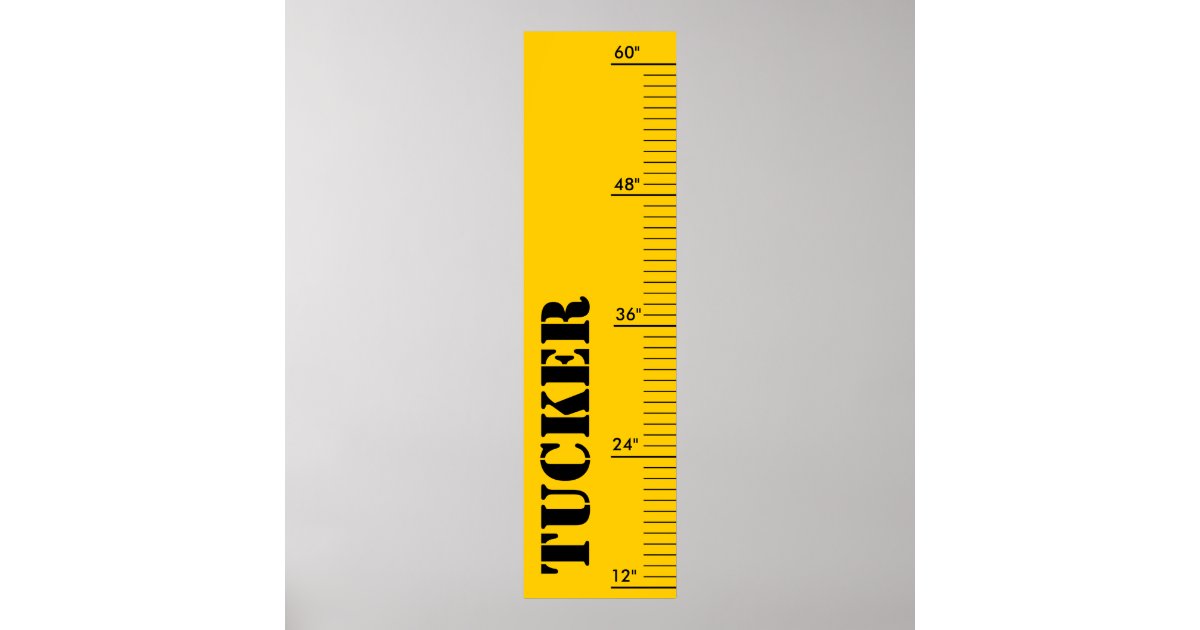 Personalized Growth Chart - Ruler | Zazzle
