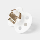Personalized Grumpy Puggy with Cigar Pacifier | Zazzle