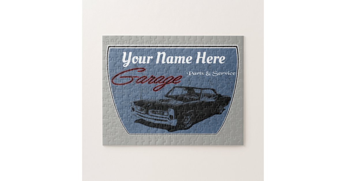 Personalized GTO Garage Jigsaw Puzzle | Zazzle