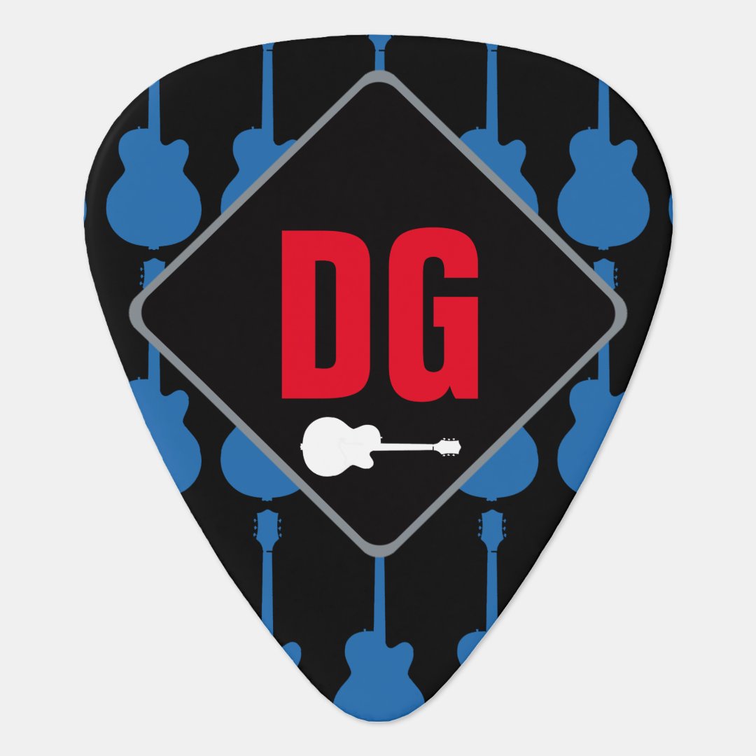 personalized guitar player name guitar pick | Zazzle