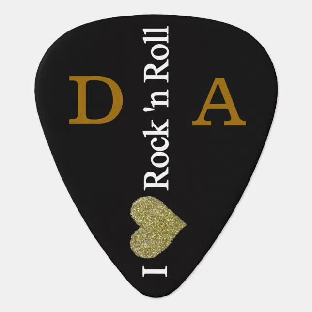 personalized guitar rock and roll guitar pick | Zazzle