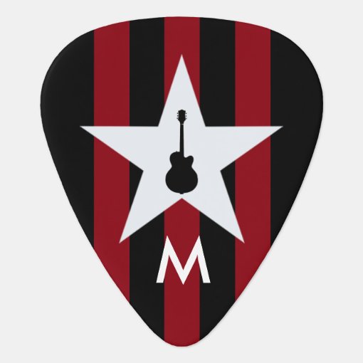 personalized guitar star guitar pick | Zazzle