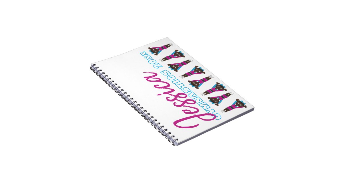 Personalized Gymnast Gymnastics Tumbling Gym Coach Notebook | Zazzle