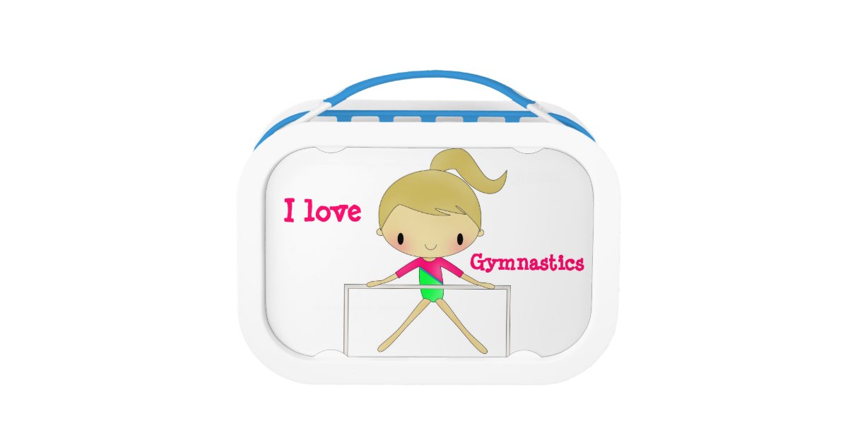 Personalized Gymnastics lunchbox | Zazzle