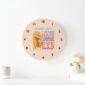 Personalized Hair Stylist RETRO Afro Salon Blonde Large Clock | Zazzle