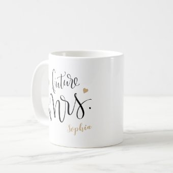 Personalized handwriting future mrs mugs | Zazzle