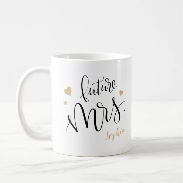 Personalized handwriting future mrs mugs | Zazzle