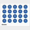 Personalized Happy Birthday Blue Gift Label | Zazzle