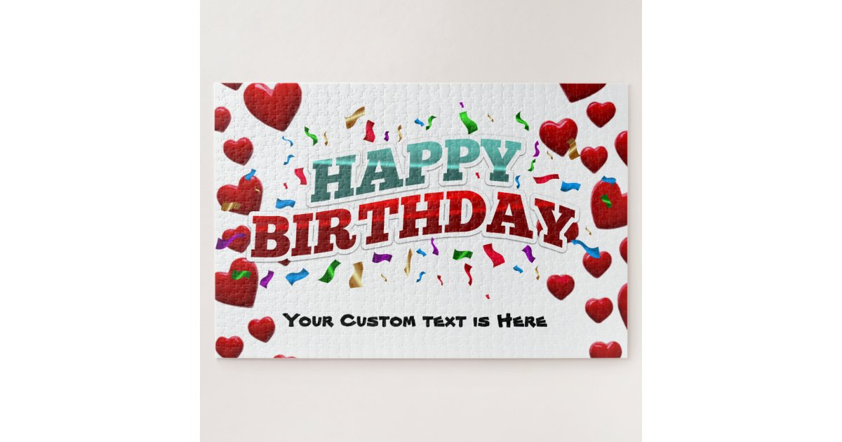 Personalized Happy Birthday Jigsaw Puzzle | Zazzle