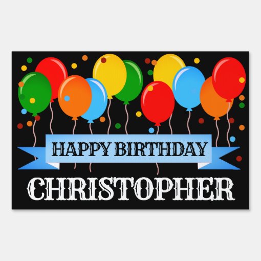 Personalized Happy Birthday Sign | Zazzle