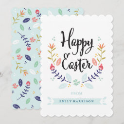 Personalized Happy Easter Card | Zazzle