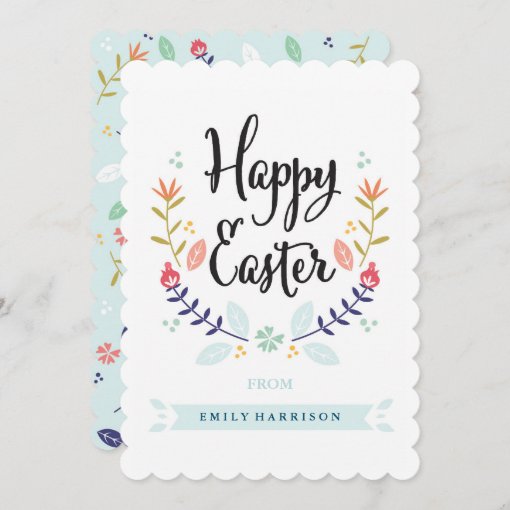 Personalized Happy Easter Card | Zazzle