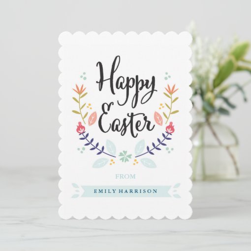 Personalized Happy Easter Card | Zazzle