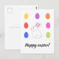Personalized Happy Easter postcard | Zazzle