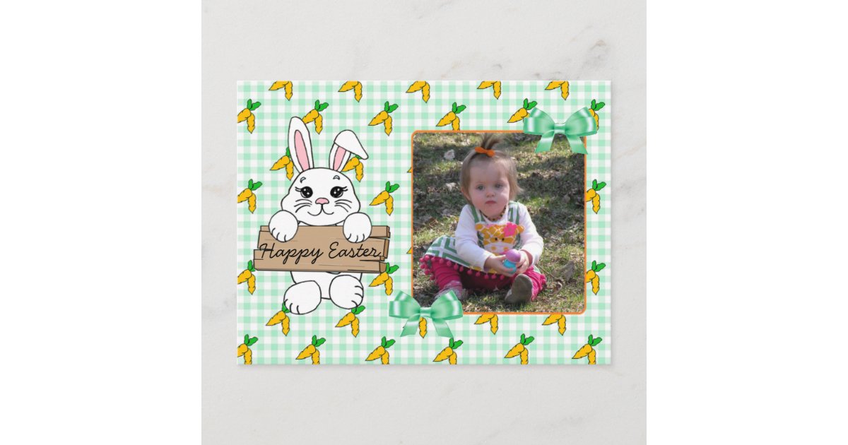 Personalized Happy Easter Postcard | Zazzle